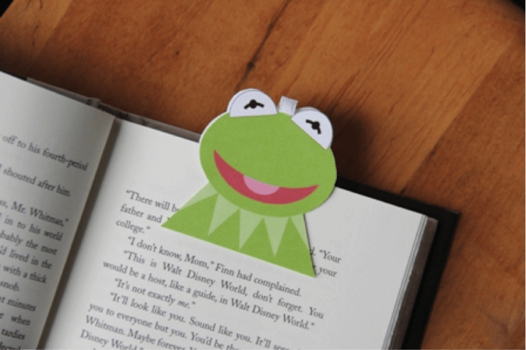 Disney Craft: Cute As Can Be Kermit the Frog Magnetic Bookmark